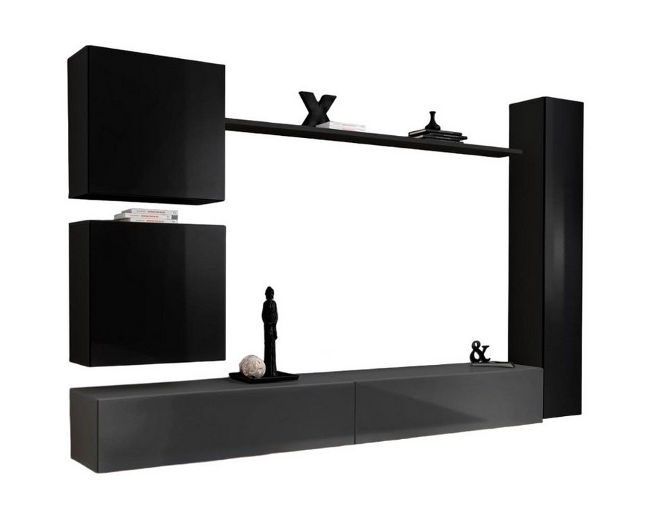 Xlmoebel Wohnzimmer Set Designer Wohnwand Set 6 Teilig Für Das