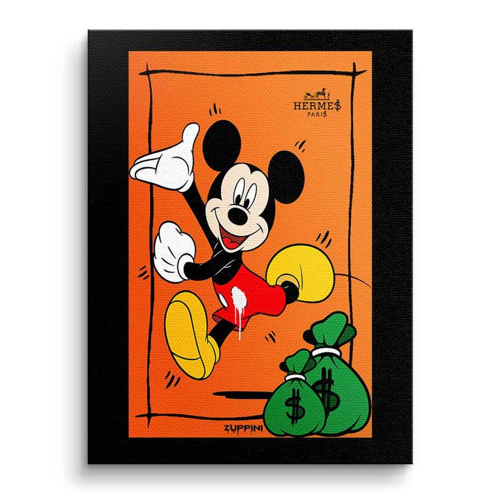 Dotcomcanvas® Leinwandbild Rich Mickey Leinwandbild Rich Mickey Mouse