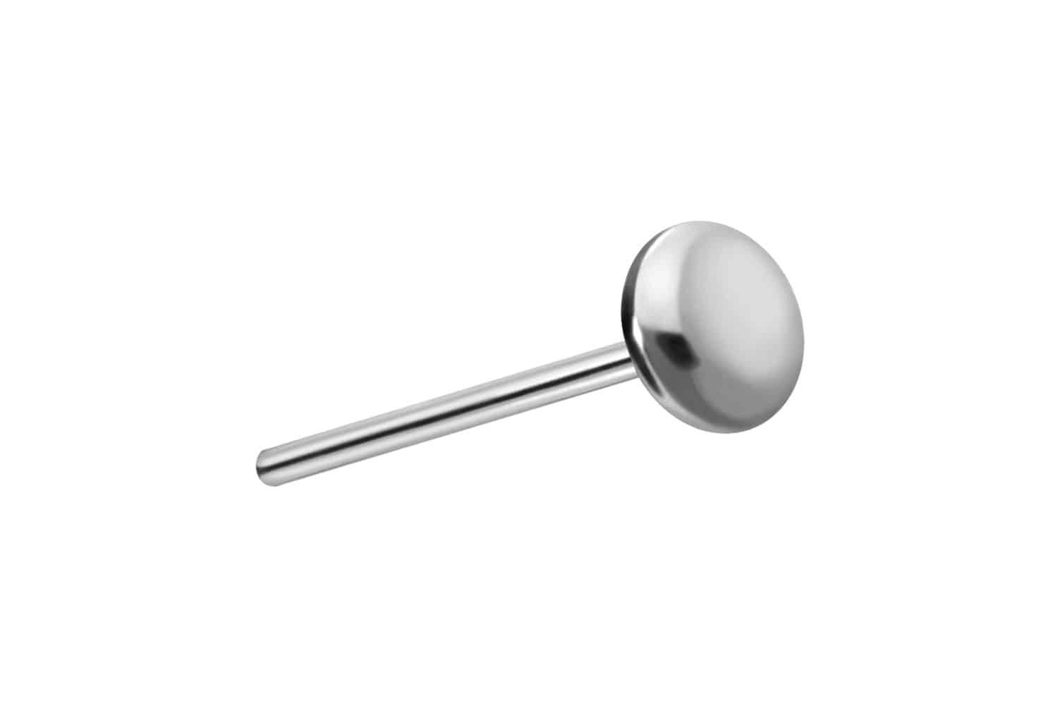 PIERCINGLINE Piercing-Set Titan Disc mit Push Pin (Push Pins / 1 Stk)