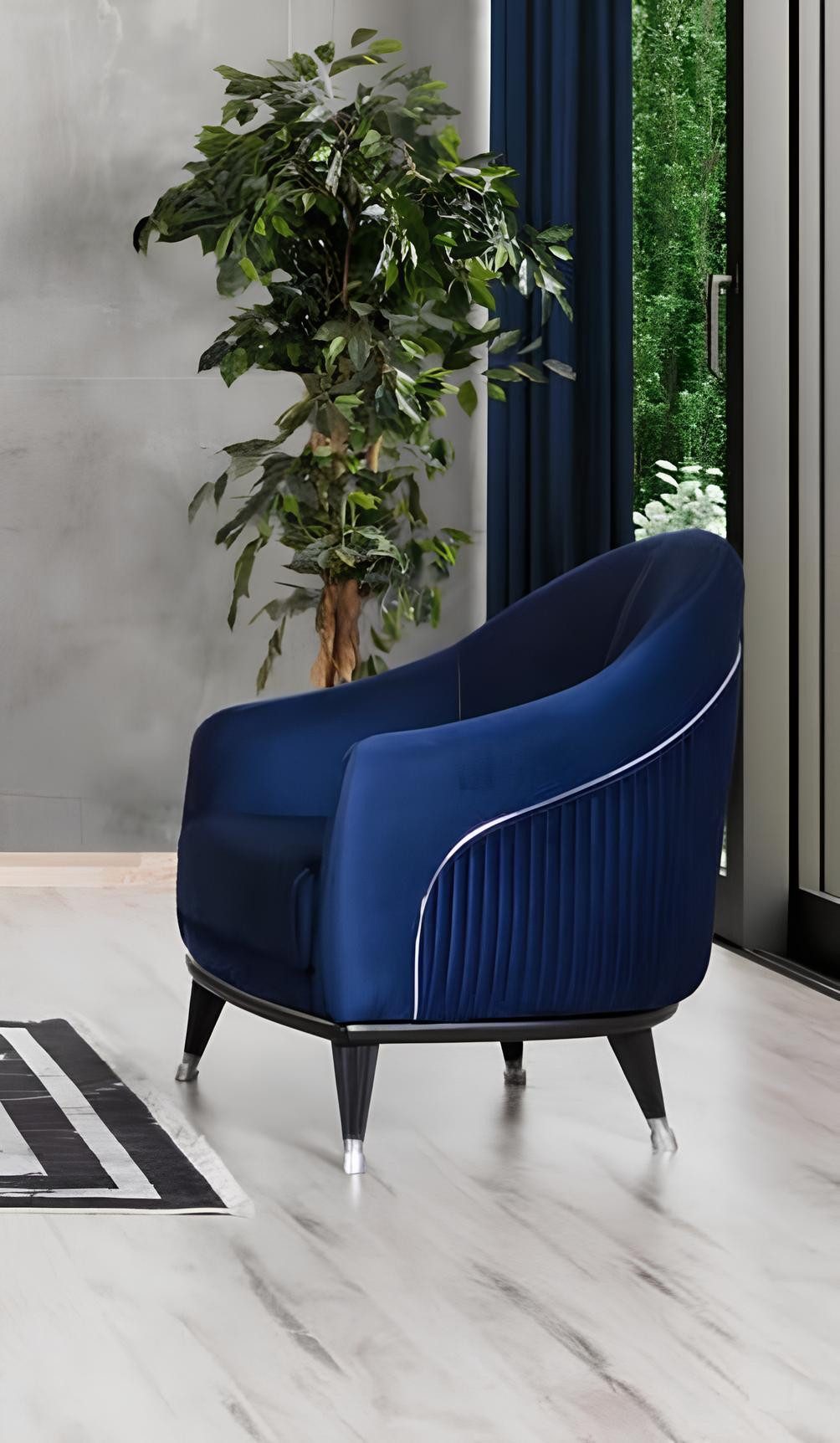 Sessel Blau Modern