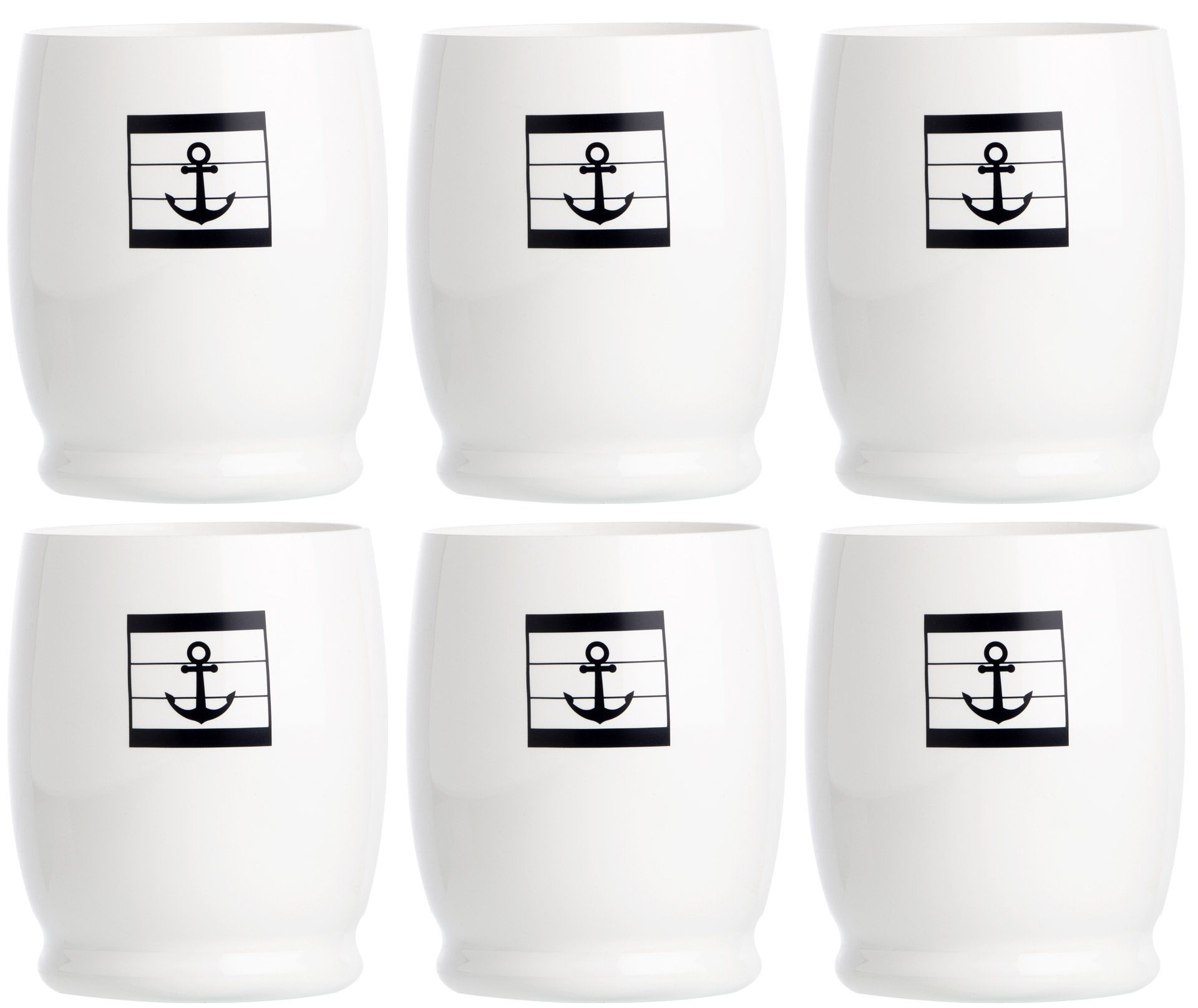 Marine Business Longdrinkglas Wasserglas Anchor Set 6 Stück