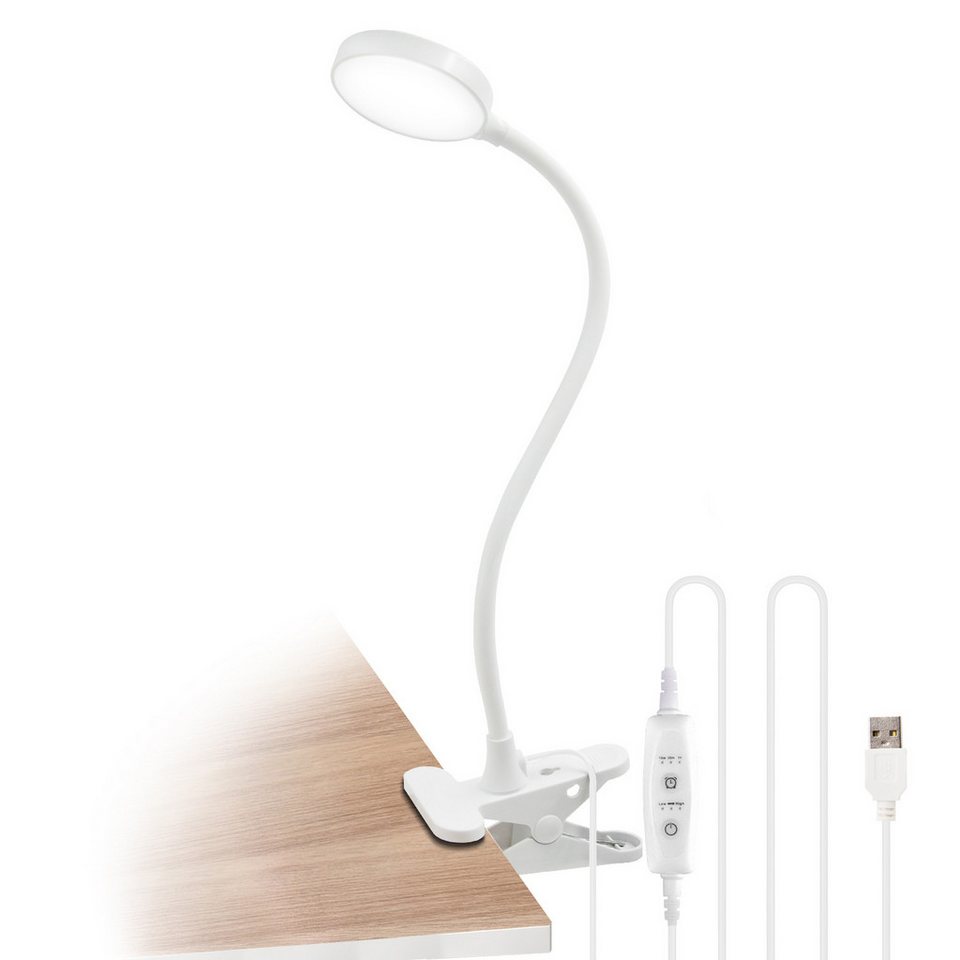 Enuotek Led Schreibtischlampe 4w Led Klemmleuchte Leselampe Mit Usb