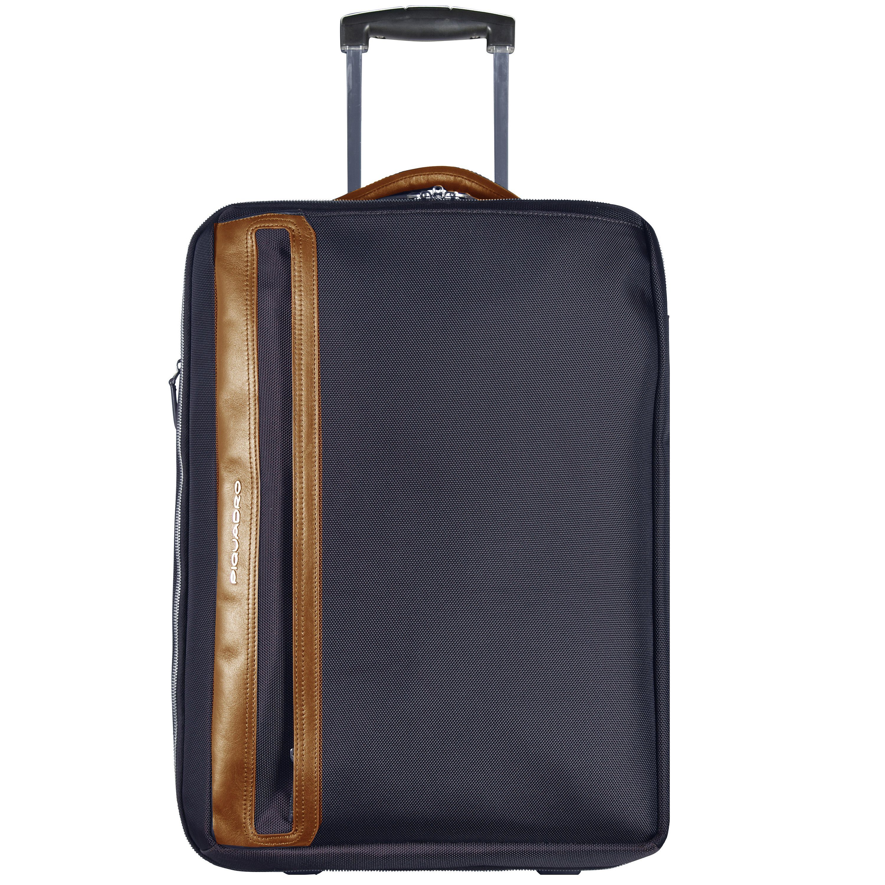 Piquadro Business Trolley Blue Square 2 Rollen Leder Online Kaufen