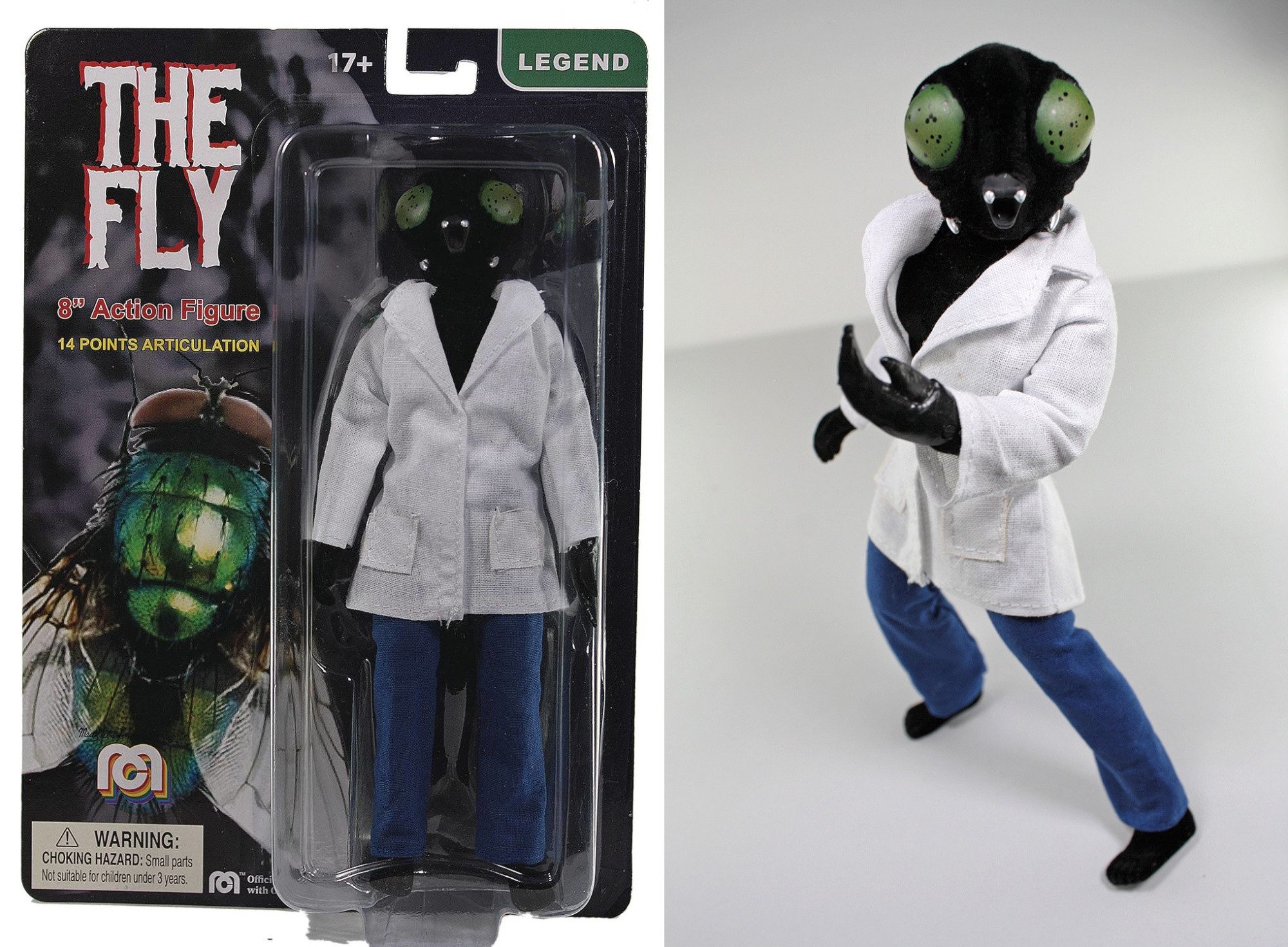 Mego Actionfigur MEGO HORROR FLOCKED FLY 20 cm ACTIONFIGUR, Actionfilmfigur