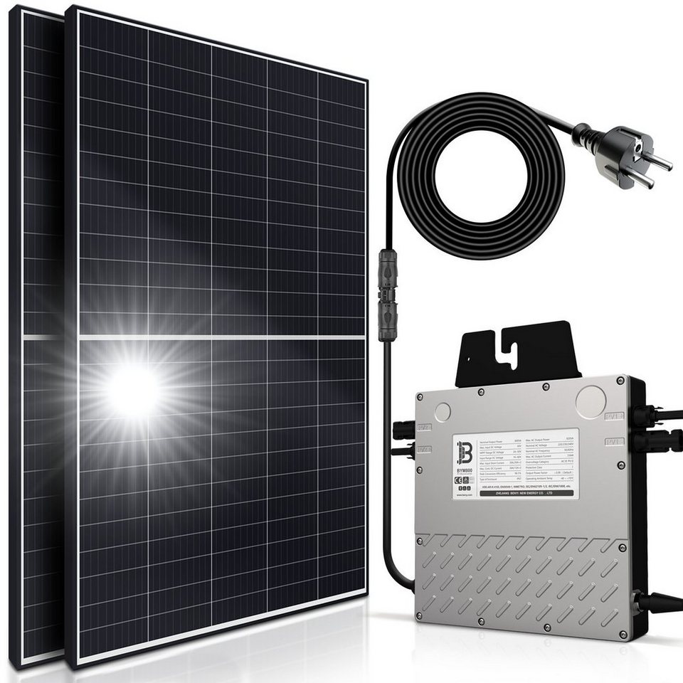 Sunniva Solaranlage Balkonkraftwerk Set 1100 W 800 W Monokristallin