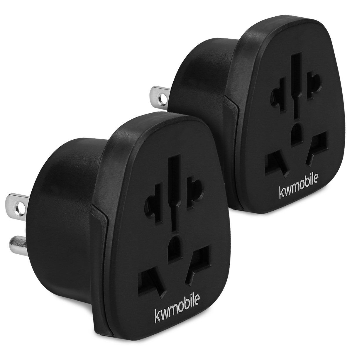kwmobile 2x Reiseadapter USA Typ-B - Stromadapter für USA Steckdosen ...