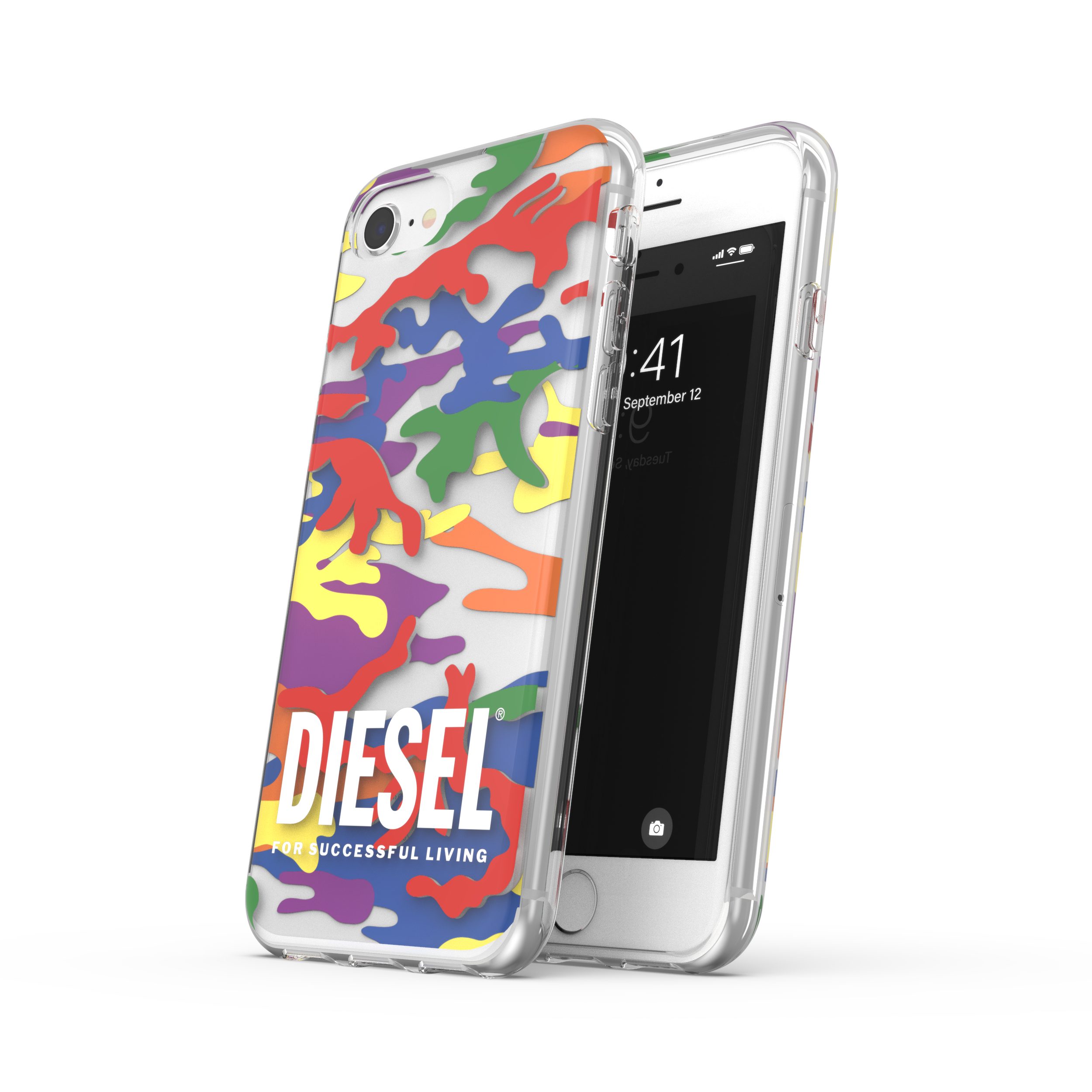 Diesel Smartphone-Hülle »Clear Case Pride Camo«
