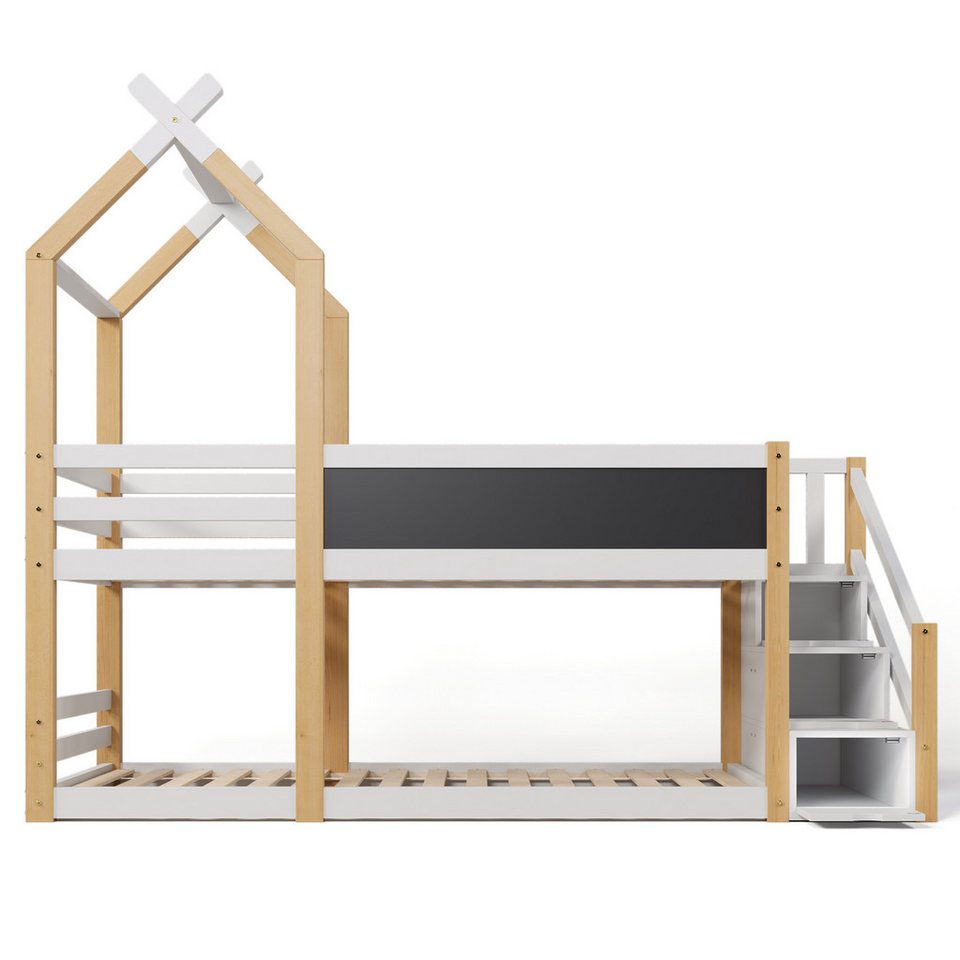 Ideasy Kinderbett Etagenbett Jugendbett Hochbett Rundum Fallschutz