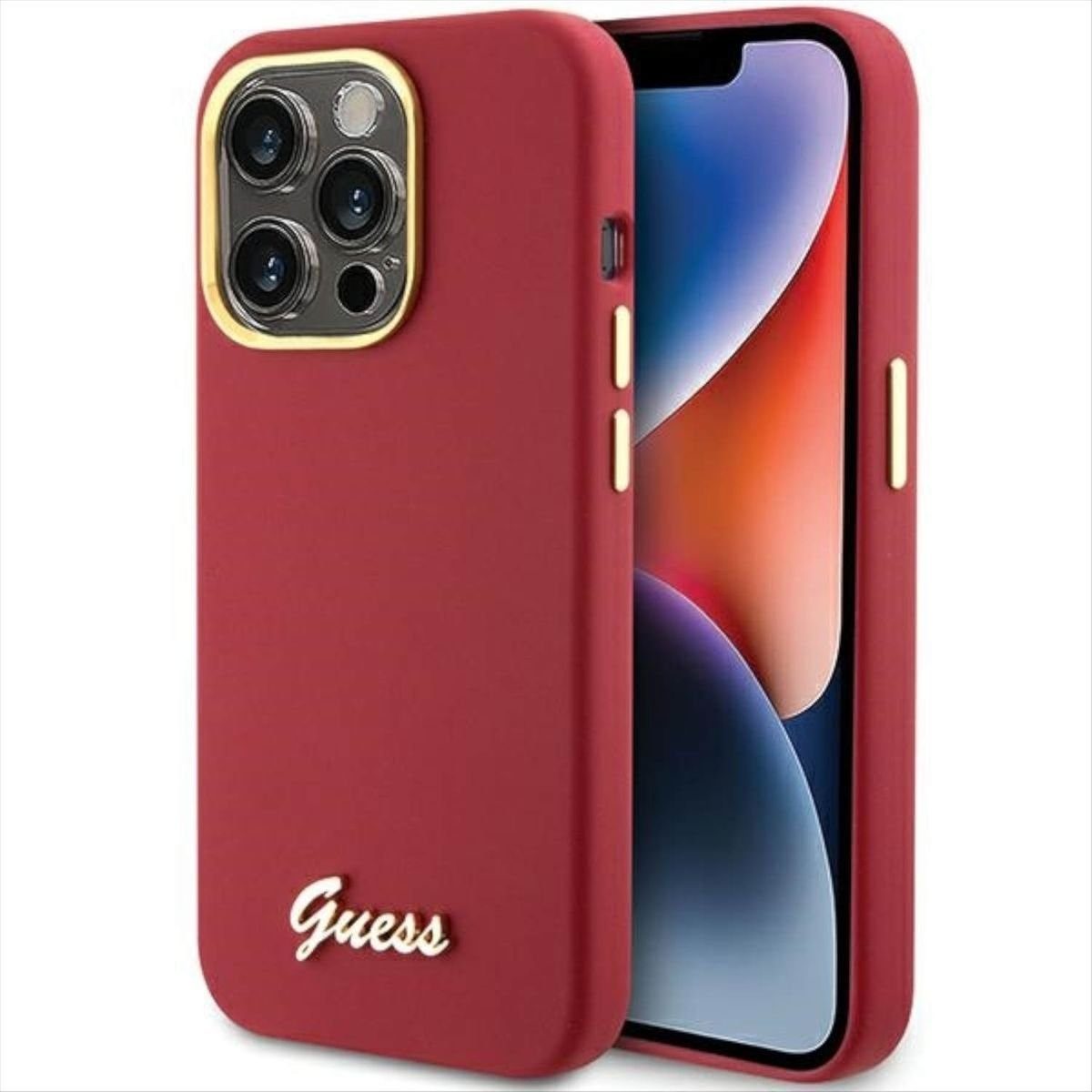 Guess Smartphone Hülle Guess Apple Iphone 15 Pro Max Case Silikon