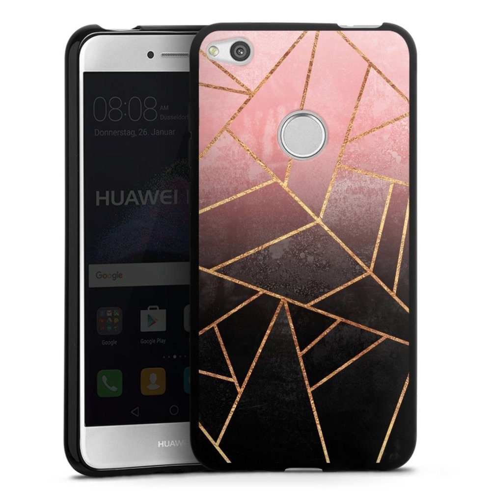 Deindesign Handyhülle Pink And Black Stone Huawei P8 Lite 2017