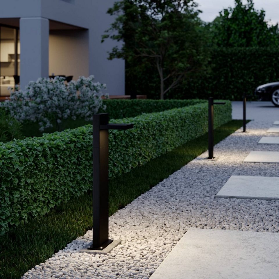 Lucande Led Pollerleuchte Silvan Led Leuchtmittel Fest Verbaut
