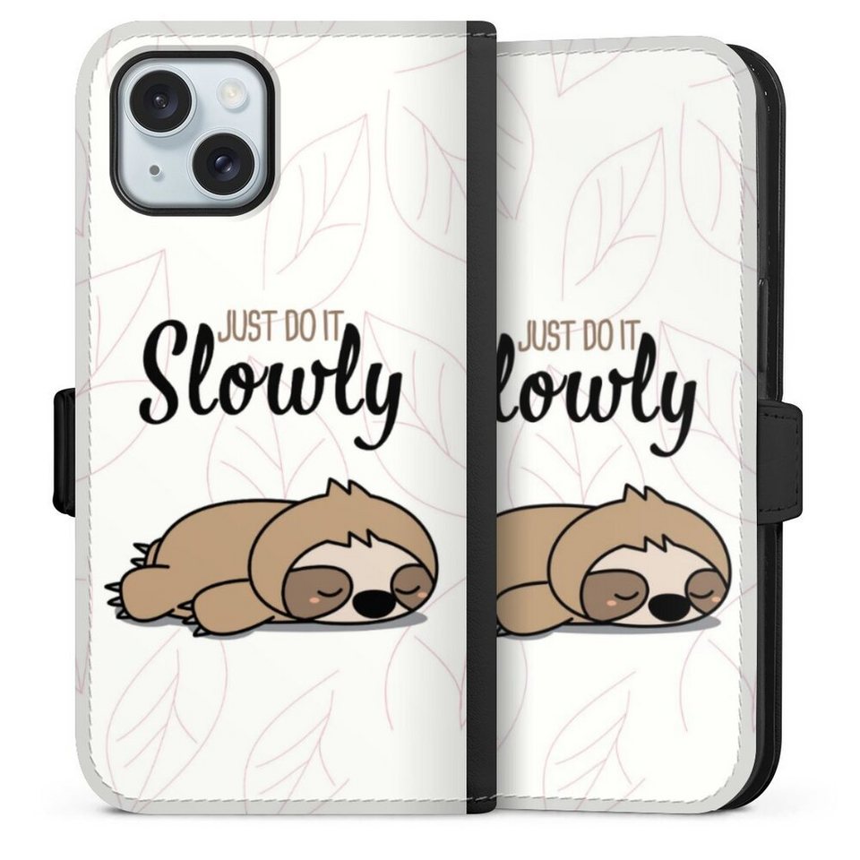 Deindesign Handyhülle Tiere Faultier Lazy Sunday Just Do It Slowly