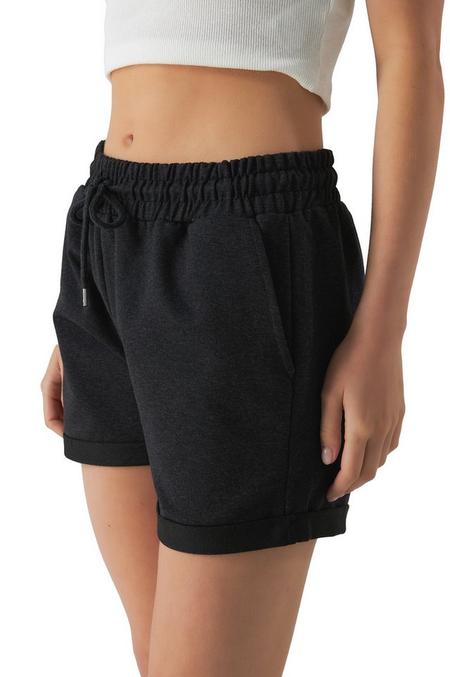 Smith And Solo Sweatshorts Kurze Hose Damen Shorts 1 Tlg Lycra