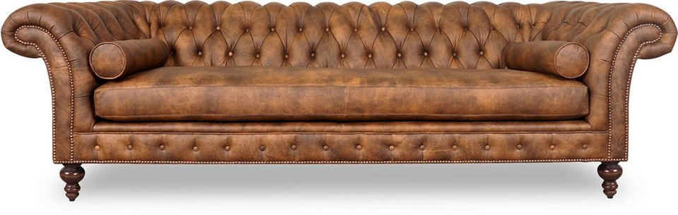 Jvmoebel Chesterfield Sofa Edle Chesterfield Textil Stoff Leder Sofa