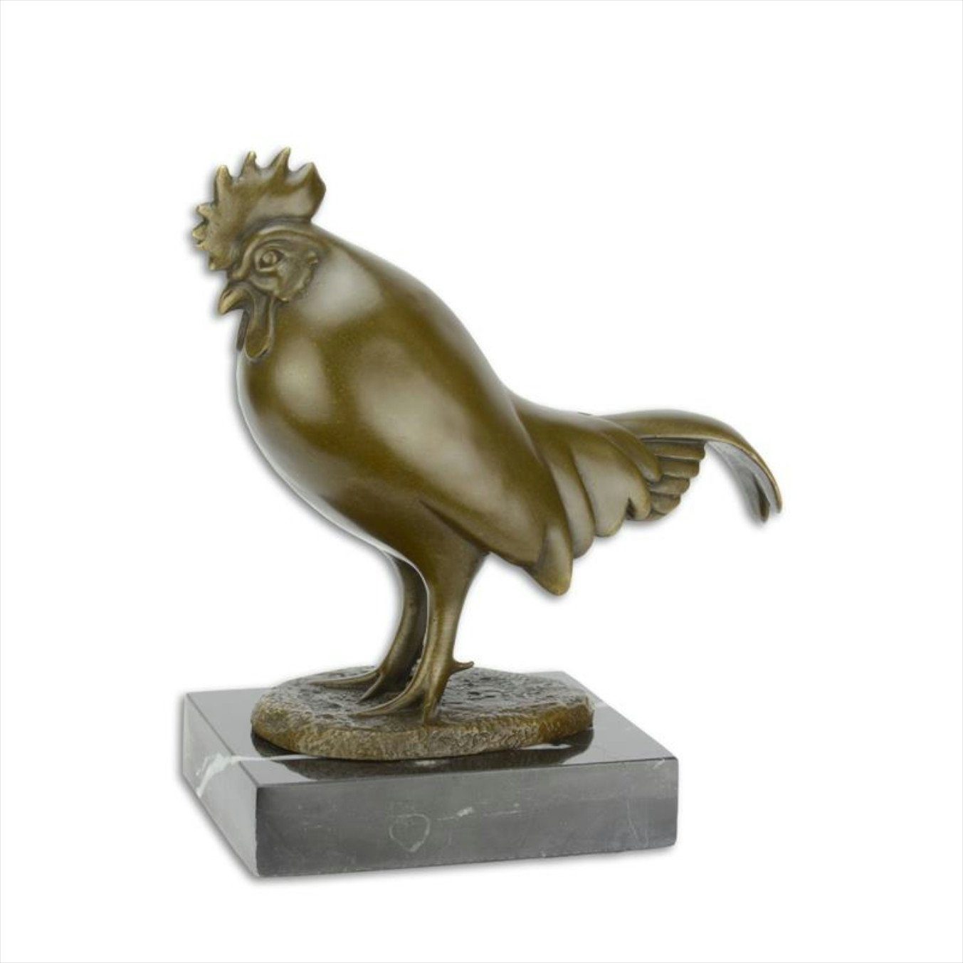 Moritz Skulptur Hahn Huhn Bronzefiguren Bronze Skulptur Figur