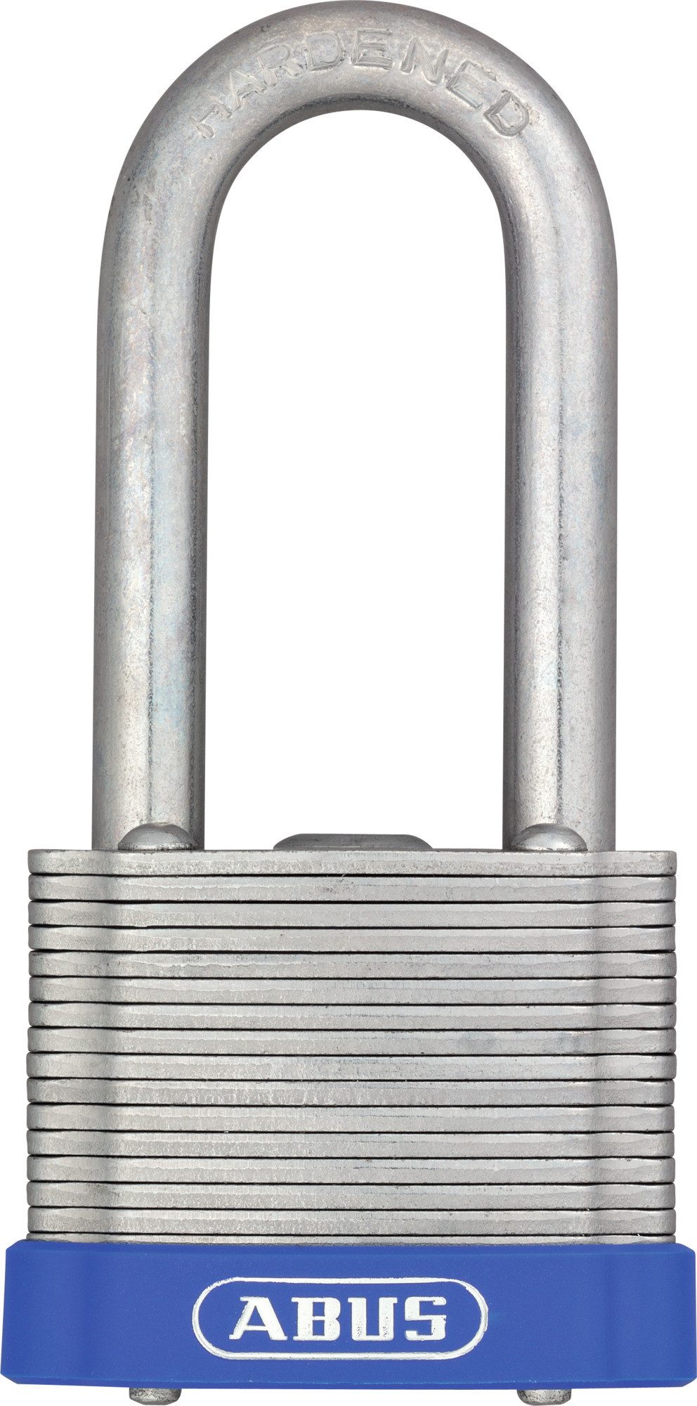 ABUS Vorhängeschloss ABUS Lamellenschloss 41/45HB50 langer Bügel - laminiert - silber/blau