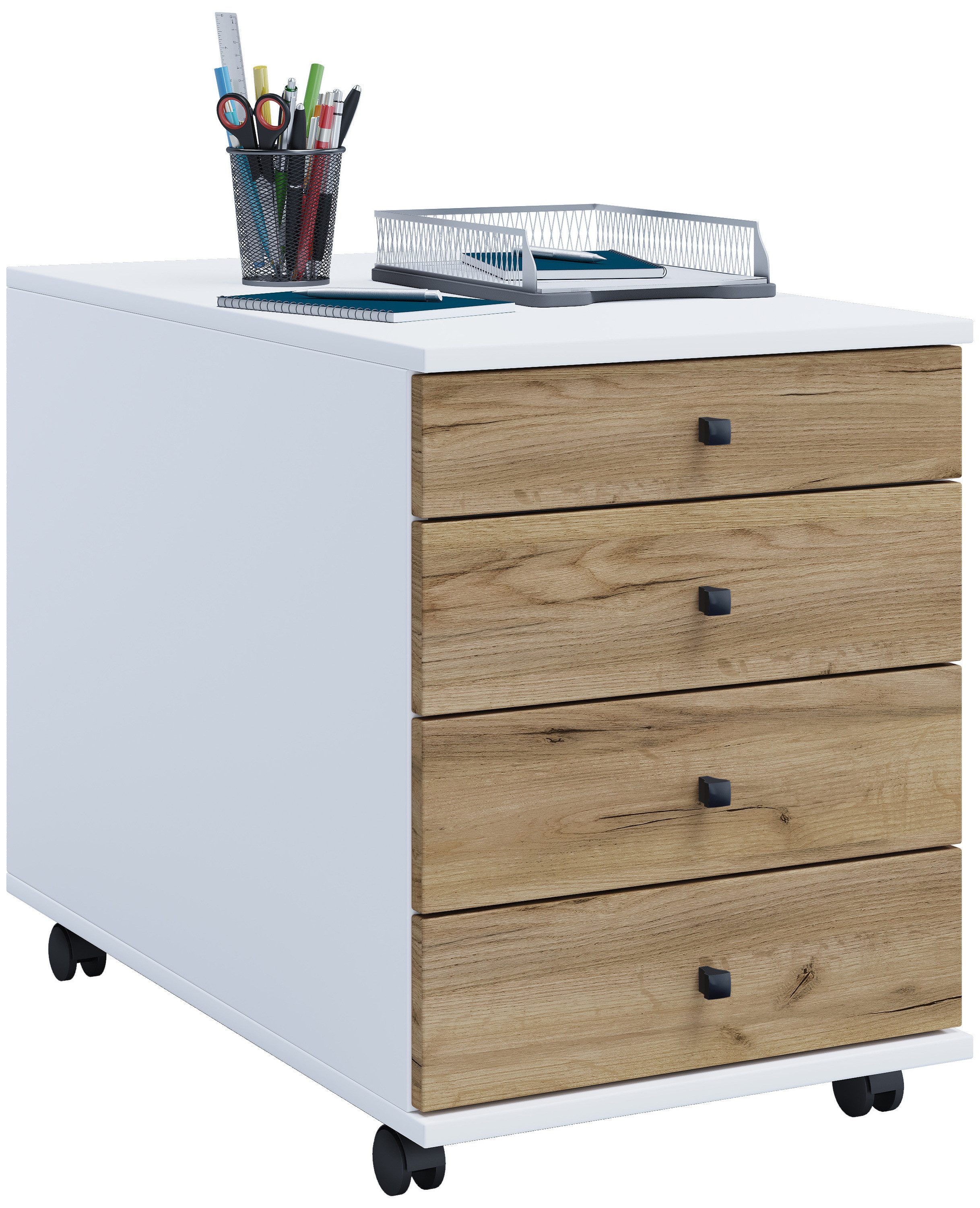 VCM Rollcontainer Rollcontainer Bürocontainer Schublade Lona 75 cm