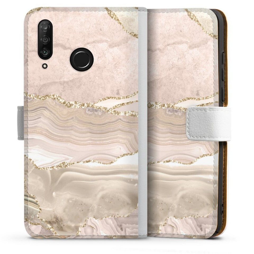 Deindesign Handyhülle Glitzer Look Marmor Utart Rose Marble Dream