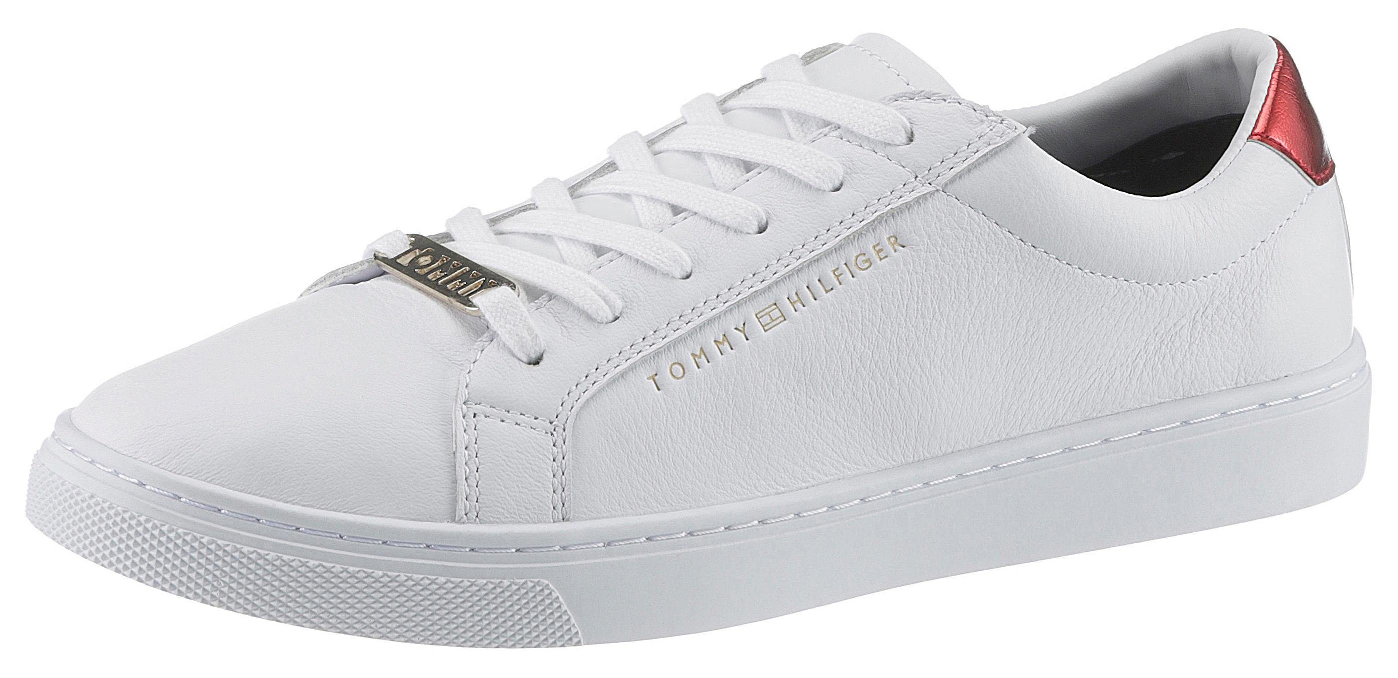 Tommy Hilfiger ESSENTIAL SNEAKER Sneaker Tommy Hilfiger Schriftzug auBen Freizeitschuh Halbschuh Schnurschuh