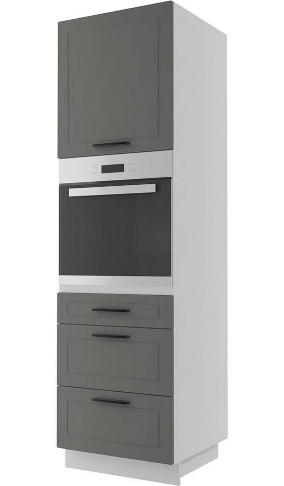 Feldmann Wohnen Backofenumbauschrank Kvantum 60cm Front Und