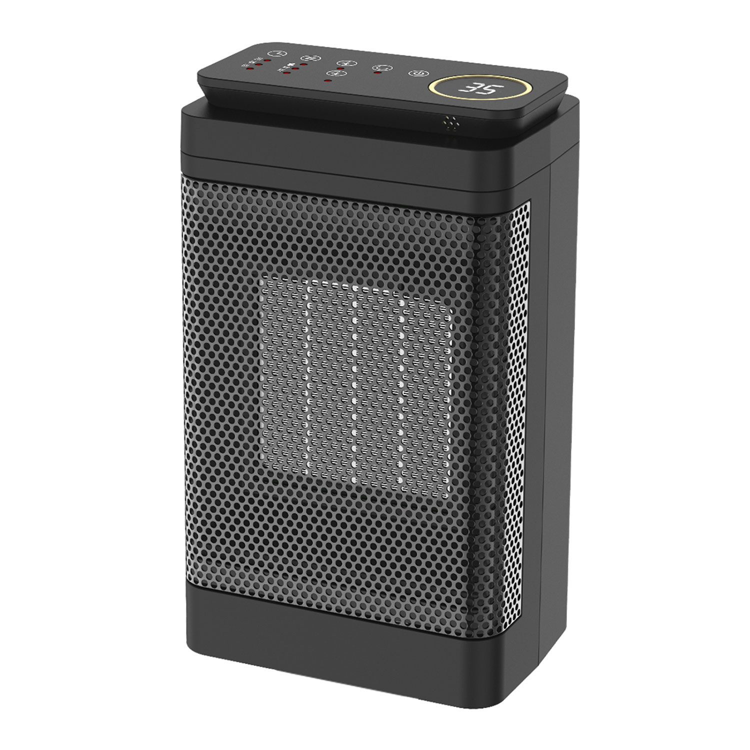 Refttenw Keramikheizlüfter 1500 W Heizlüfter Mit Fernbedienung 70