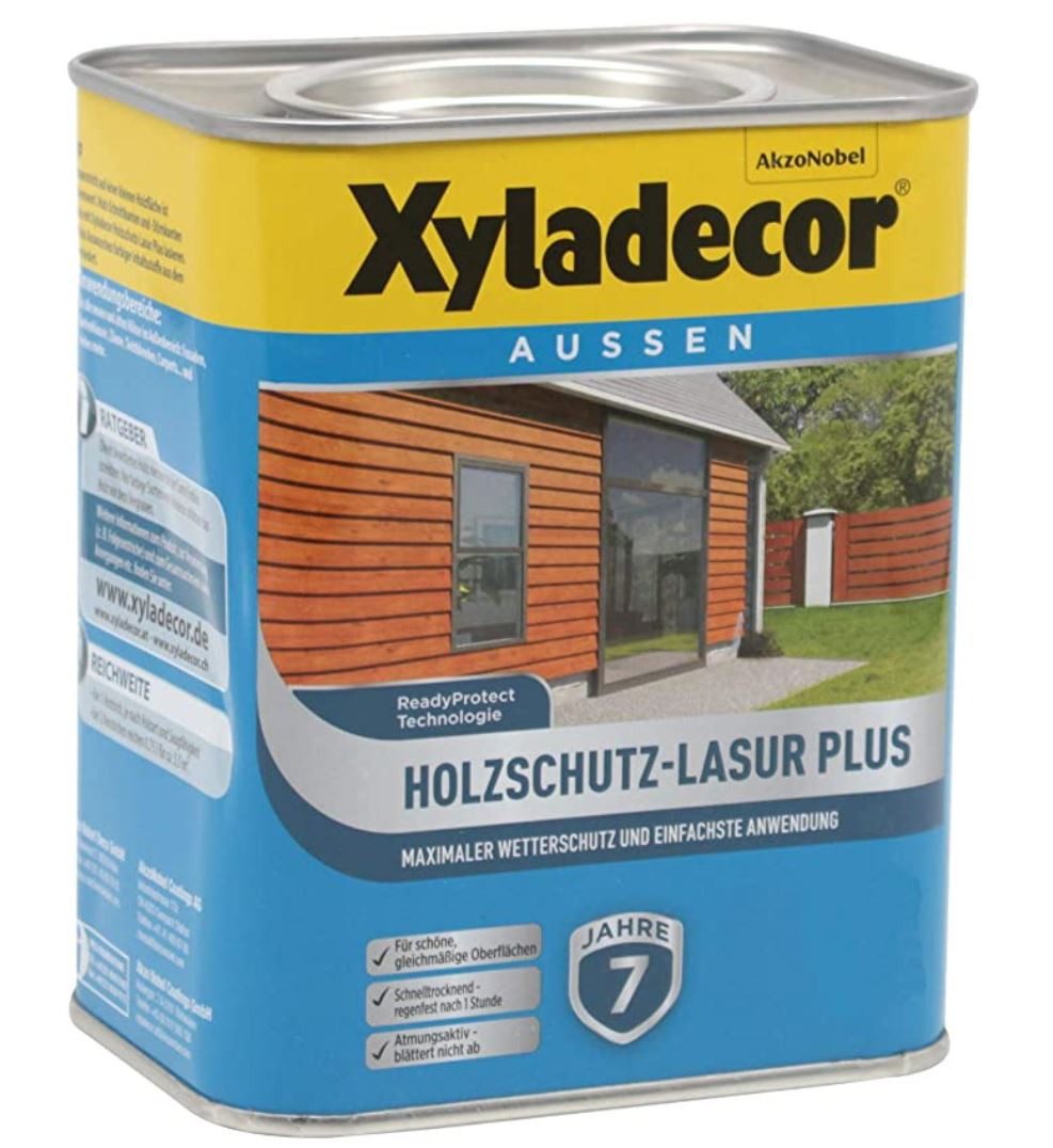 Xyladecor Holzschutzlasur XYLADECOR Holschutzlasur Plus, Grau, 750ml