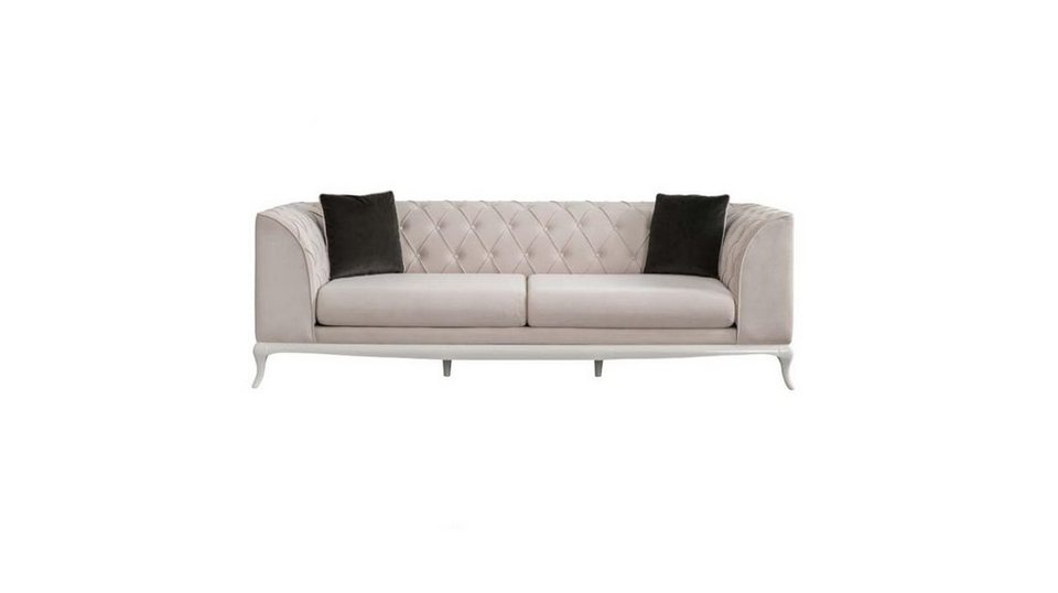 Jvmoebel Sofa Stoffsofa Dreisitzer Chesterfield Couch Sofa 3 Sitzer