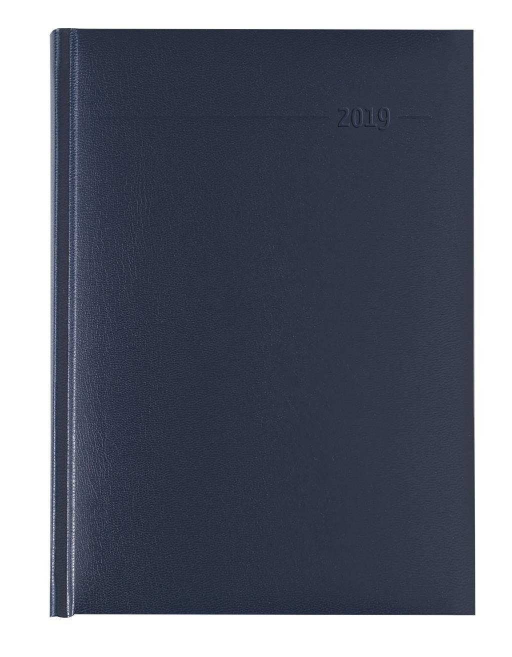 Alpha Edition Terminkalender Buchkalender Balacron blau 2019