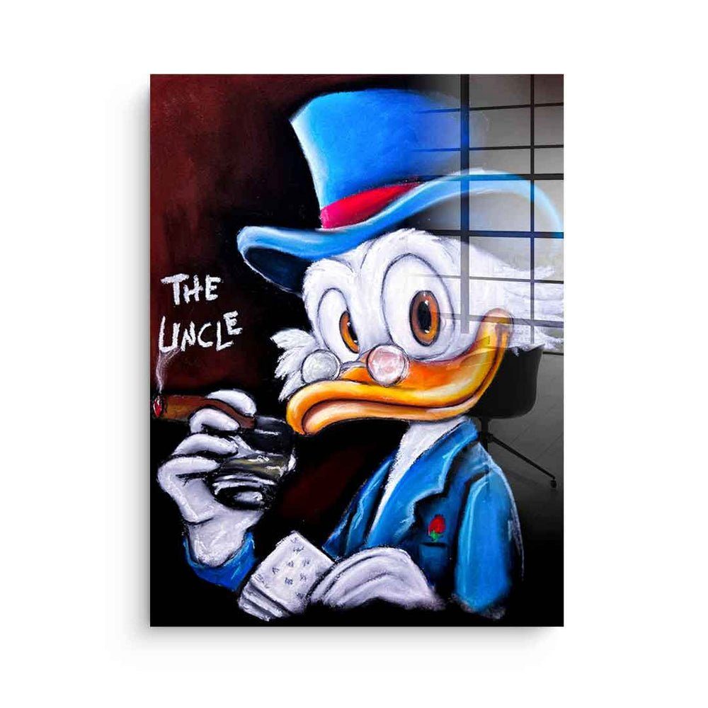 Dotcomcanvas® Acrylglasbild Uncle Dagobert Acrylglas Acrylglasbild