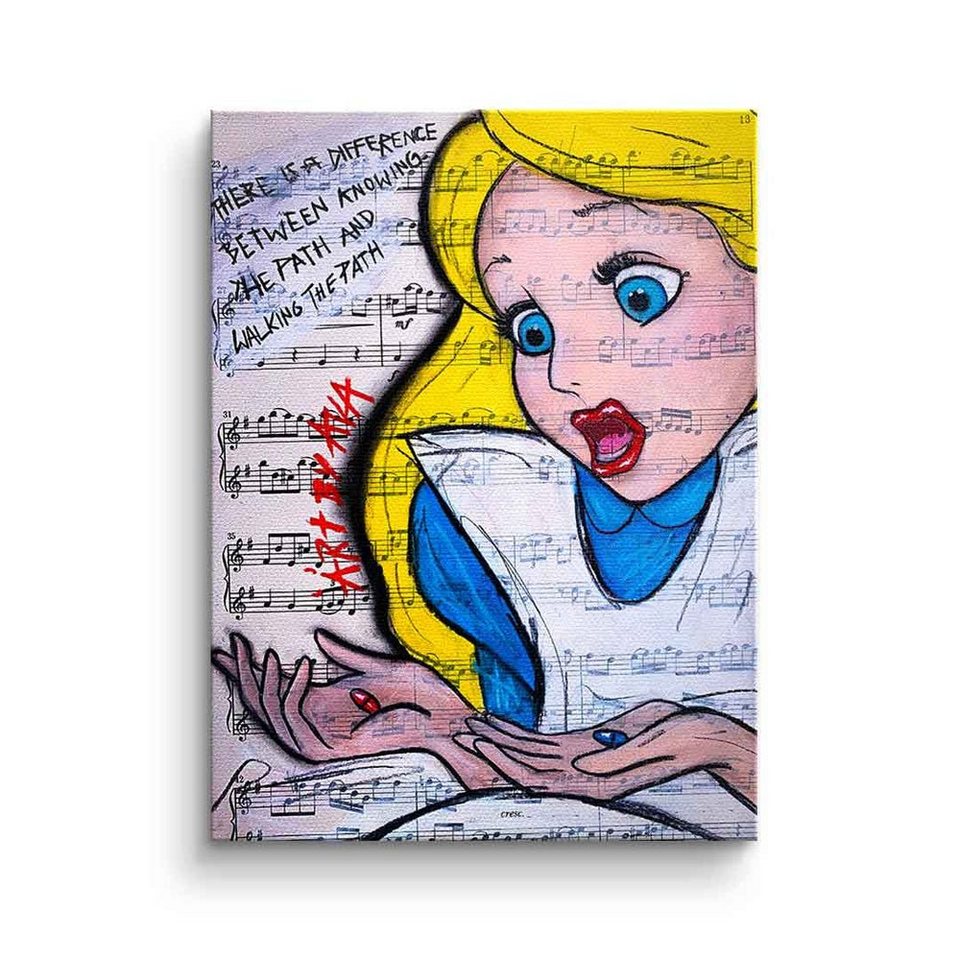 Dotcomcanvas® Leinwandbild Alice Red And Blue Leinwandbild Alice Red