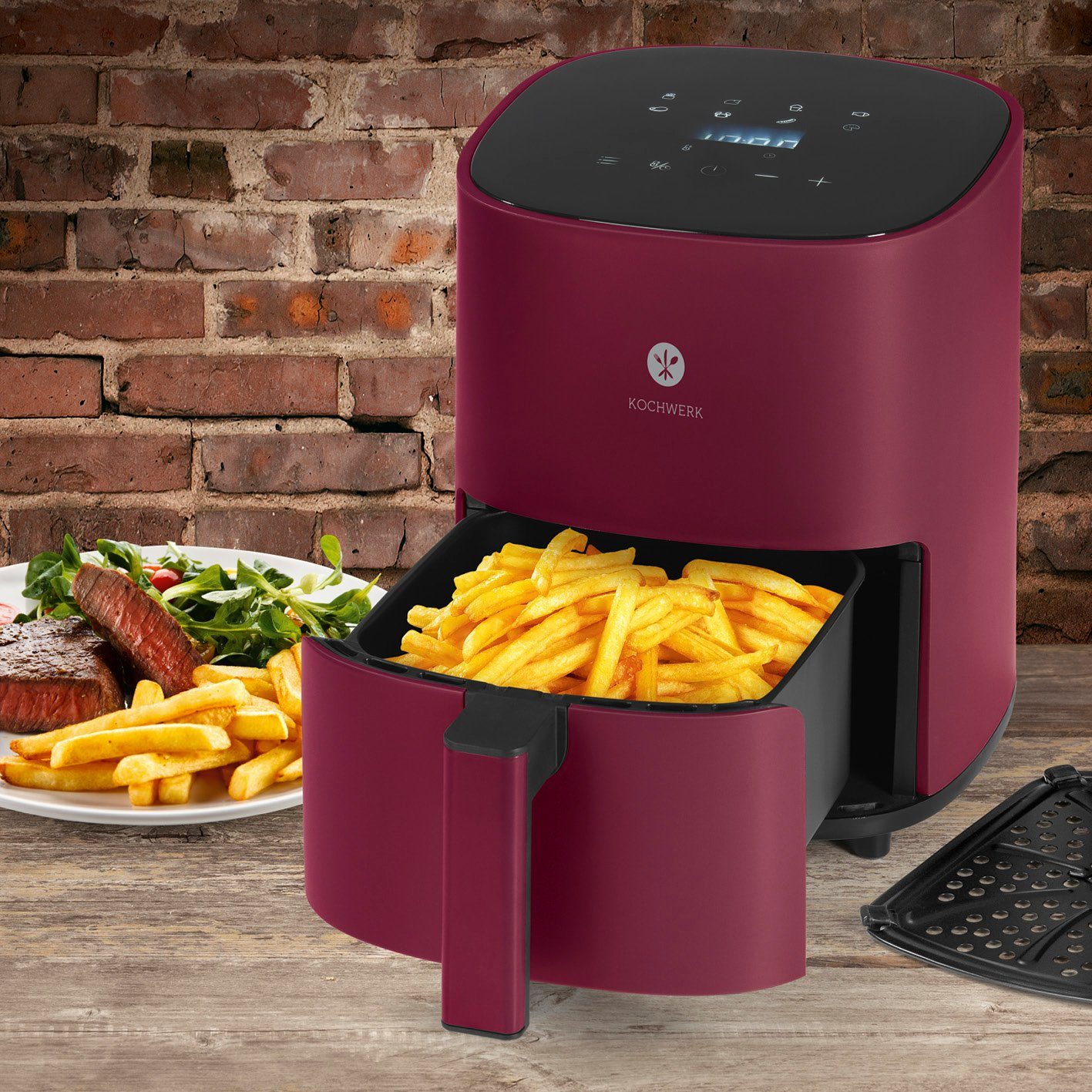 Kochwerk Heißluftfritteuse Digital 3l 1400w 140000 W