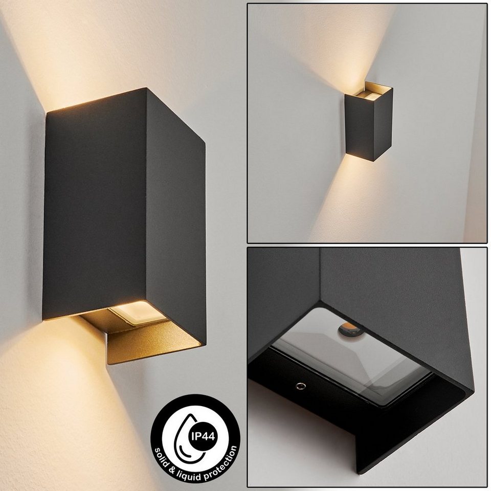 Hofstein Außen Wandleuchte Cessapalombo Wandlampe Aus Metallglas In