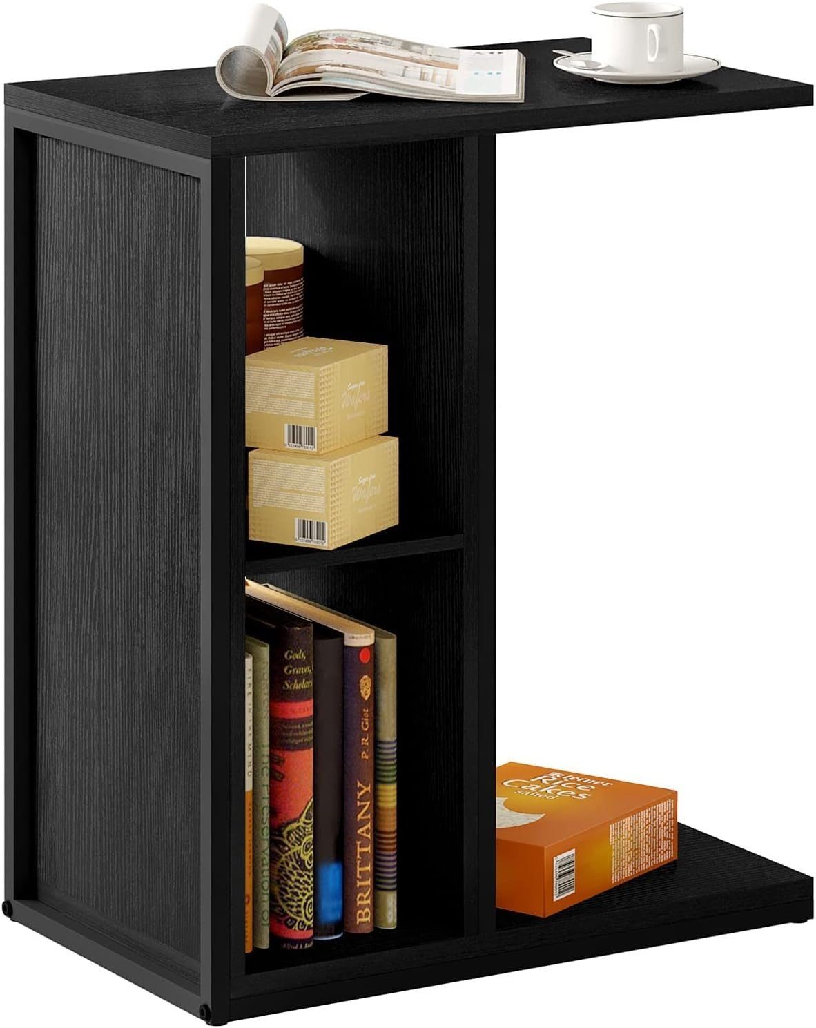 Eugad Beistelltisch 1 St Mit Tischplatte In C Form Aus Holz