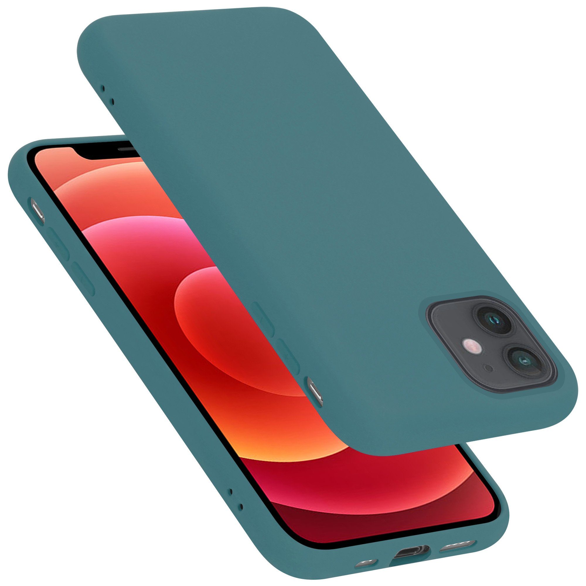 Cadorabo Handyhülle Tpu Liquid Silicone Case Apple Iphone 12 Mini