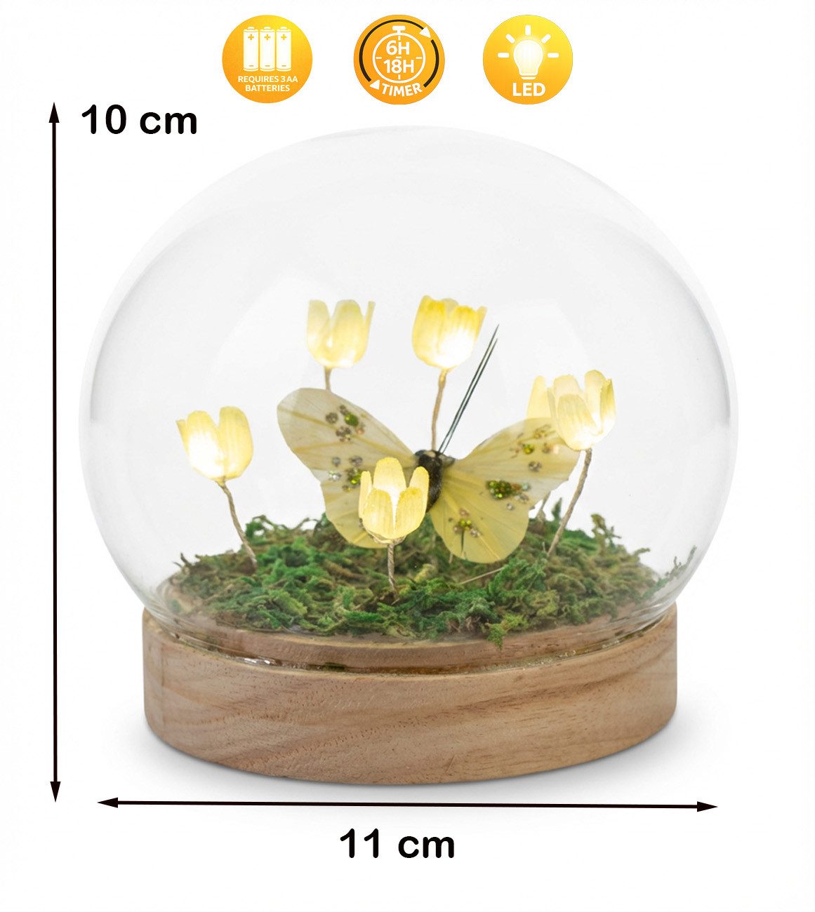 Led Glaskugel Mit Timer