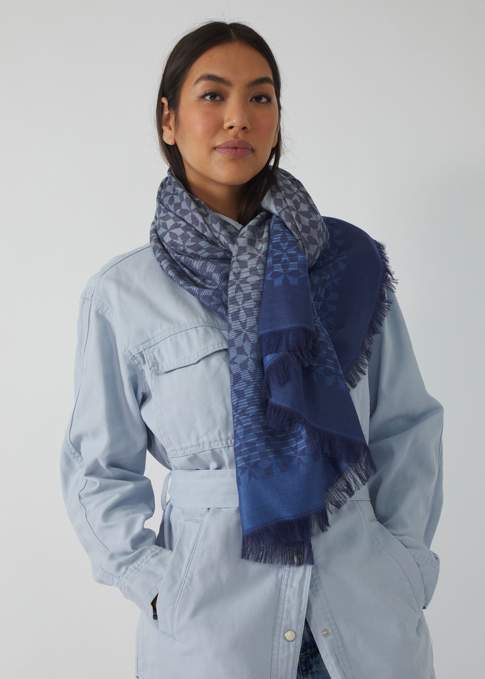 Codello Modeschal Urban Highlander Mit Gewebtem Jacquard Muster