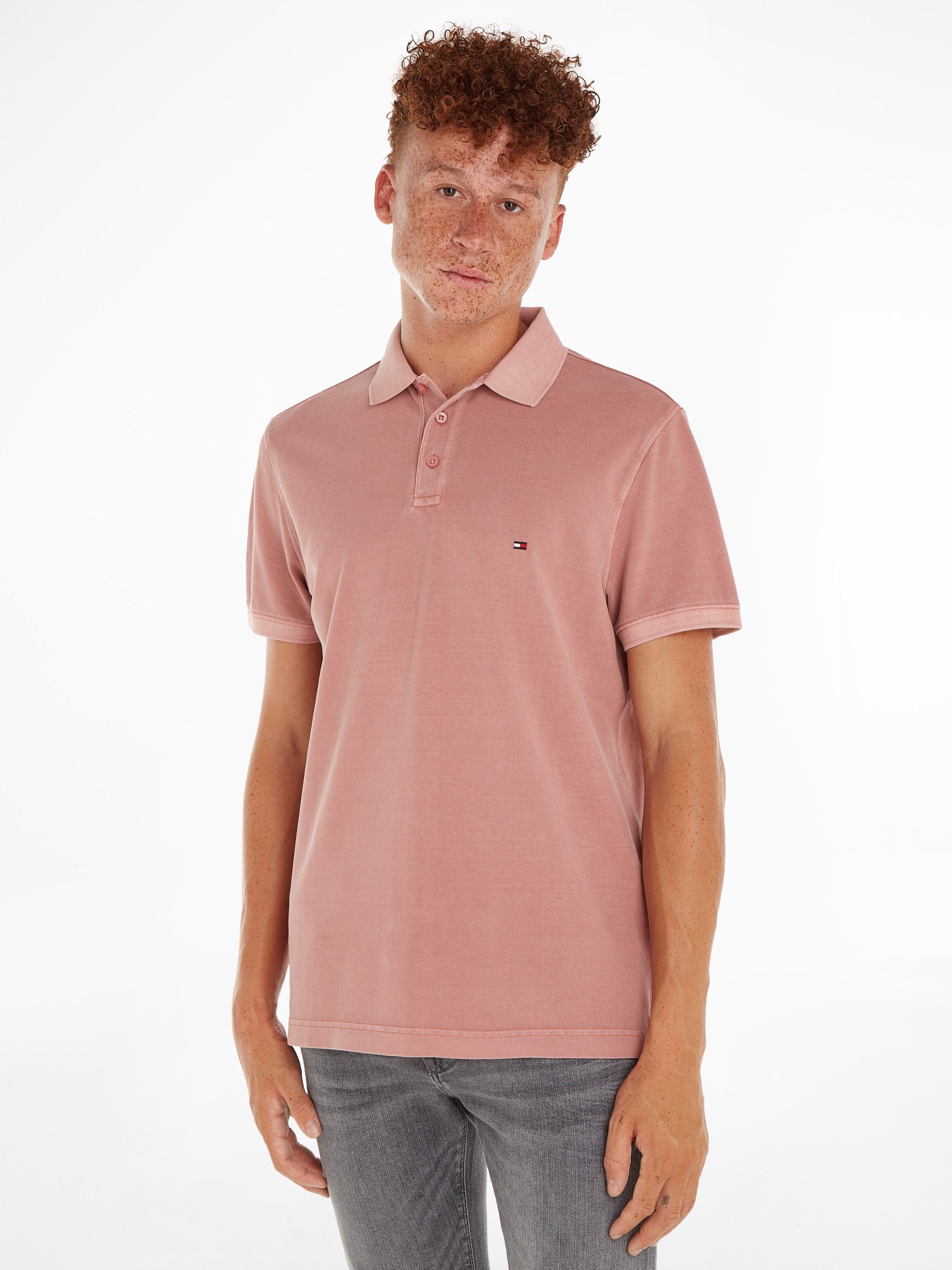Tommy Hilfiger Poloshirt Garment Dye Reg Polo Leicht Gewaschene Optik