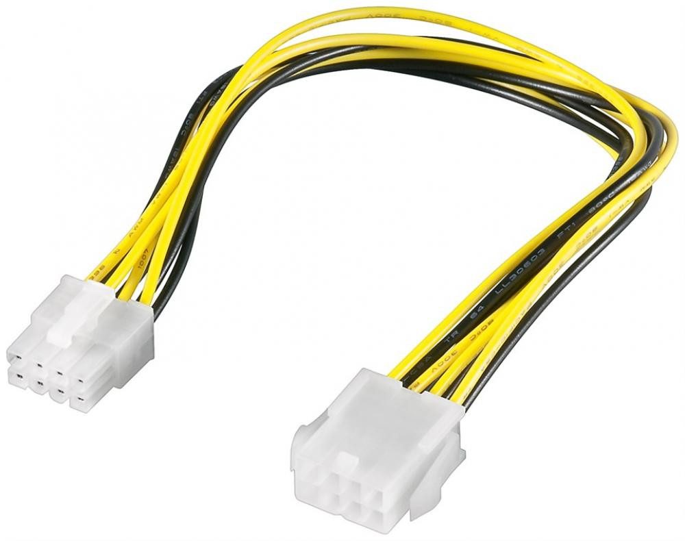 Goobay Power Kabel 8 Pin Stecker - 8 Pin Buchse 0,28m Computer-Kabel