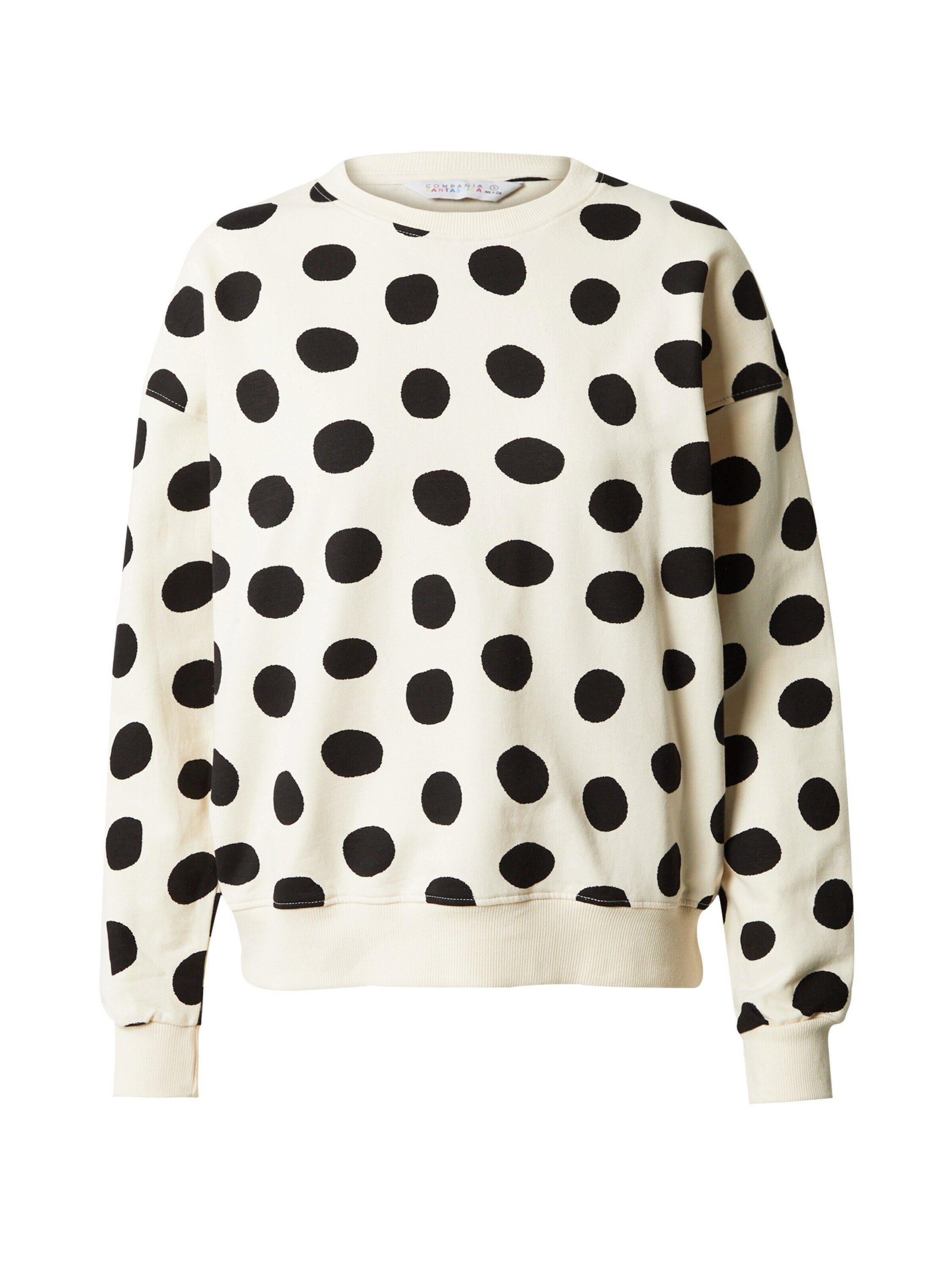 Compania Fantastica Sweatshirt (1-tlg) Drapiert/gerafft