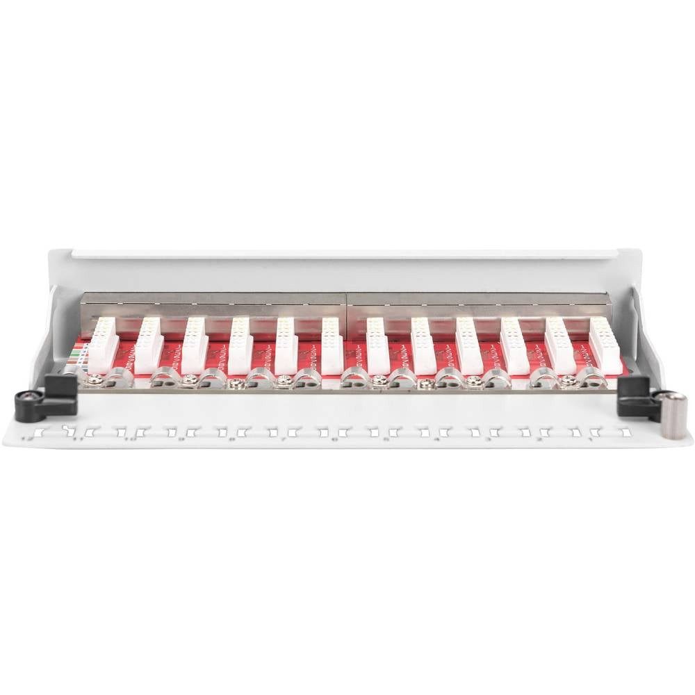 Digitus Desktop LSA Patch Panel, 12-Port, 1HE, CAT 6A Netzwerk-Patch ...