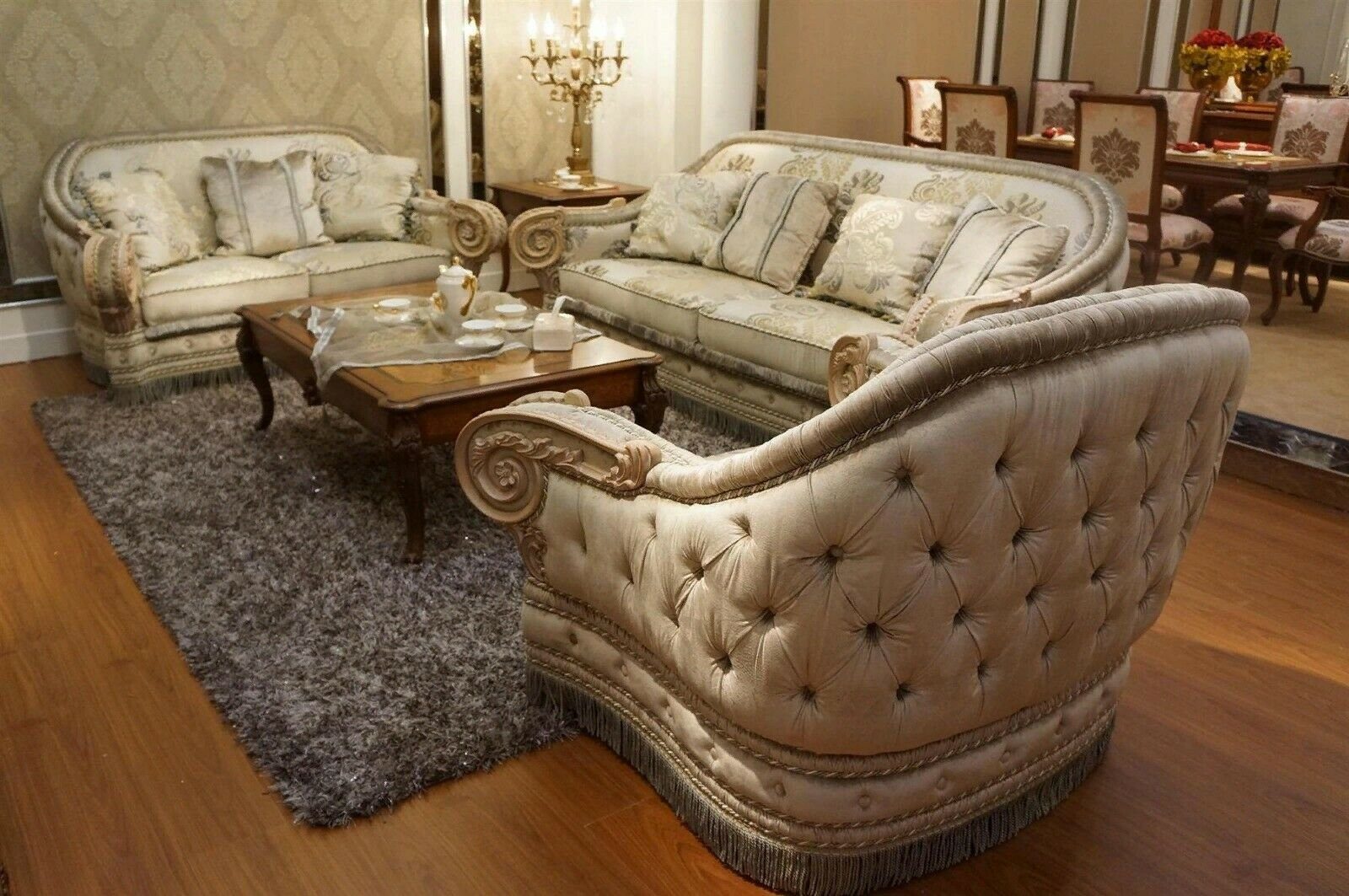 ᐅ JVmoebel Sofa, Klassische Sofagarnitur 3+2+1 Barock Rokoko Antik Stil ...