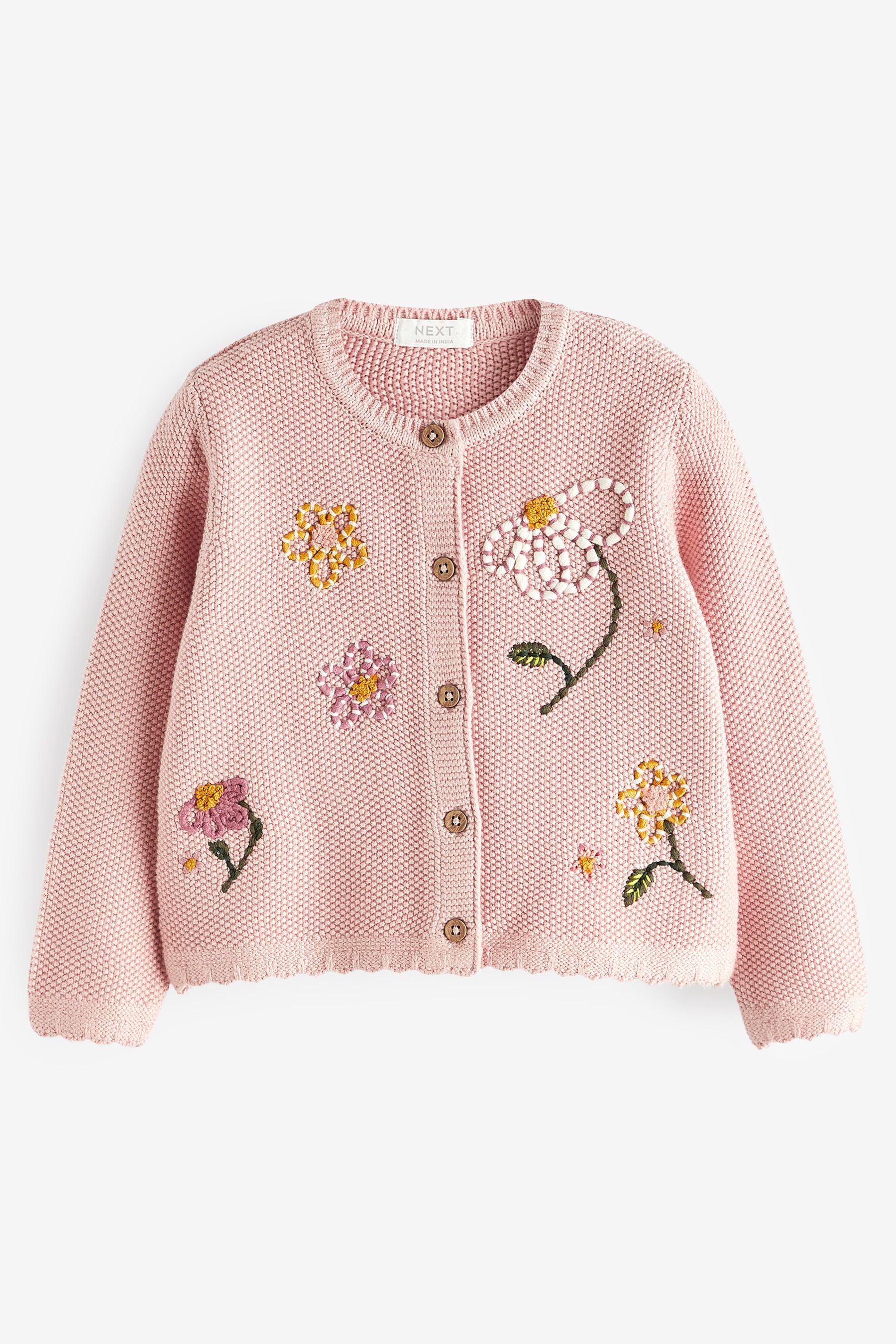Next Strickjacke Strickjacke Mit Blumenstickerei 1 Tlg Otto