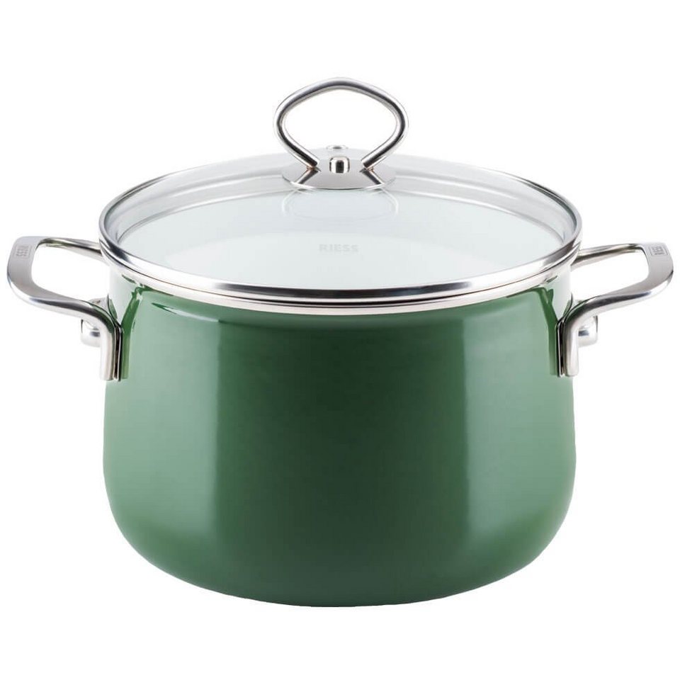 Fleischtopf Riess Fleischtopf Mit Deckel Verde 24 Cm Emaille