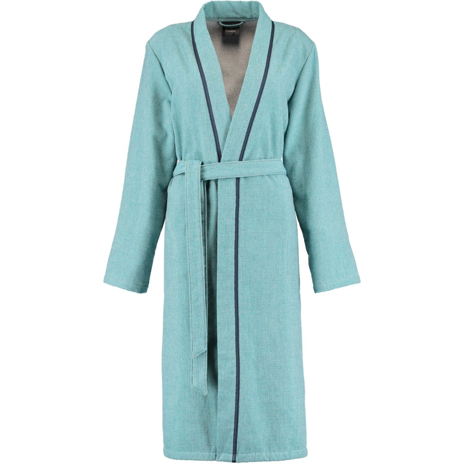 Cawö Damenbademantel Struktur 6122 Kimono Frottier Kimono 100 Baumwolle