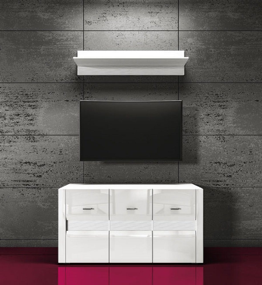 Feldmann Wohnen Sideboard Arko Set Mit Wandregal