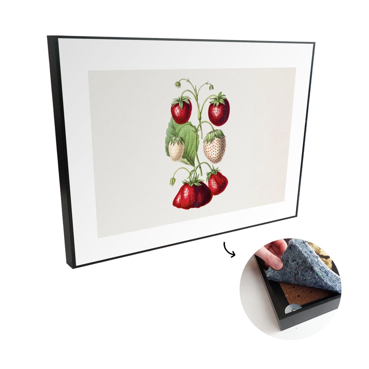 Muchowow Akustikplatte Erdbeeren Obst Gesund 1 St Malerei Gegen