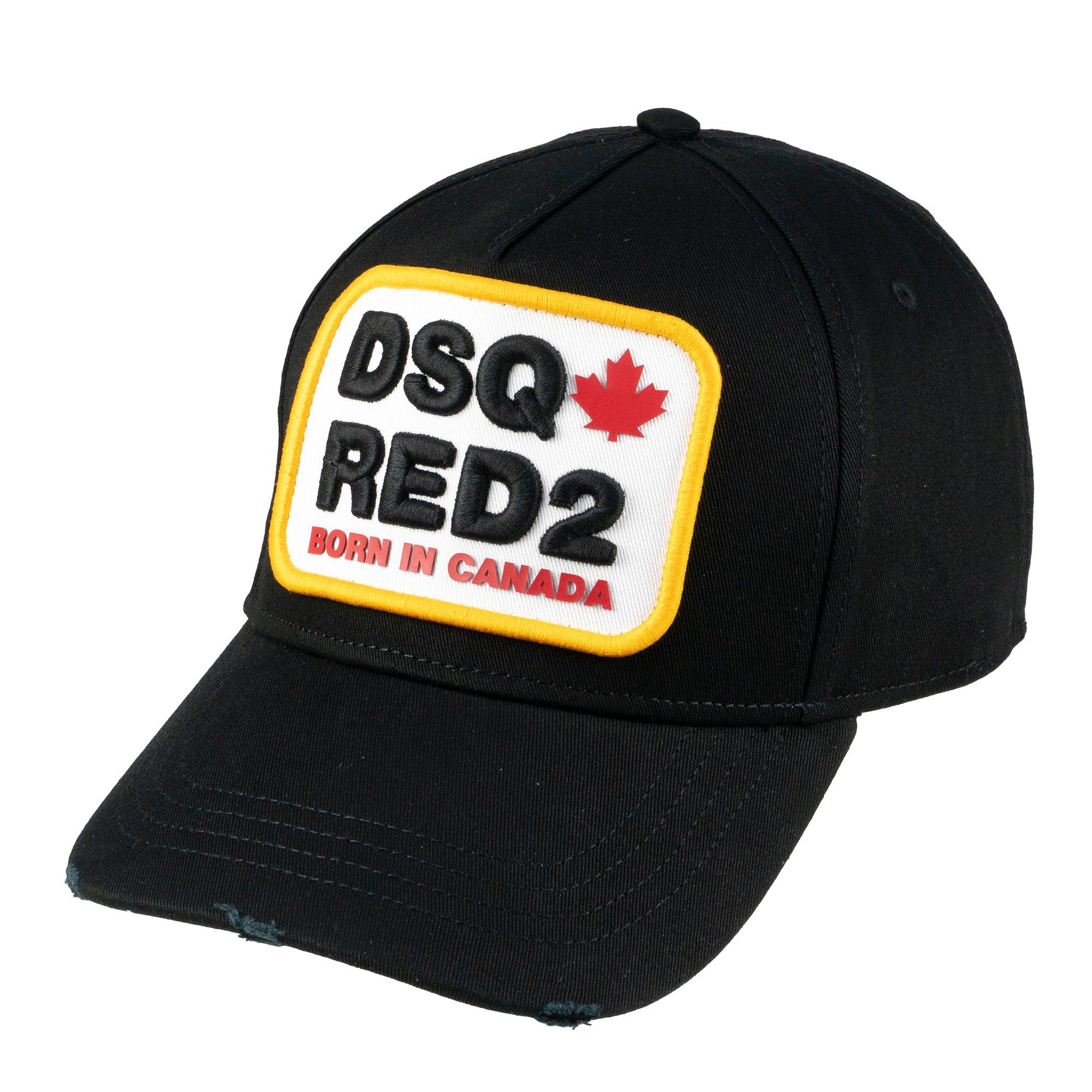 Dsquared2 Baseball Cap DSQ RED2 BCM0499 schwarz, Schnallenverschluss