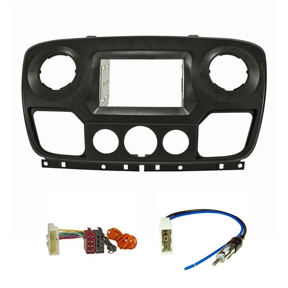 tomzz Audio Doppel DIN Radioblende Set passt für Renault Master 3 III ... tomzz Audio Doppel DIN Radioblende Set passt für Renault Master 3 III ...