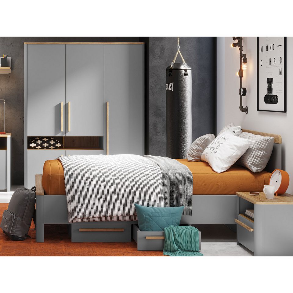Expendio Jugendzimmer Set Selim 16 Spar Set 4 Tlg Grau Catania