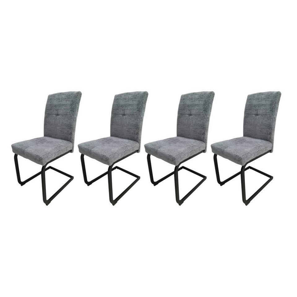 Hti Living Esszimmerstuhl Schwingstuhl 4er Set Kinsey Grau Set 4 St